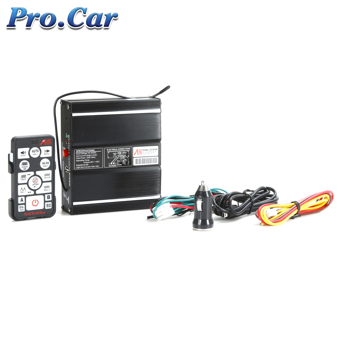 400W Car Wireless Emergency Siren Car Warning Alar... – Vicedeal