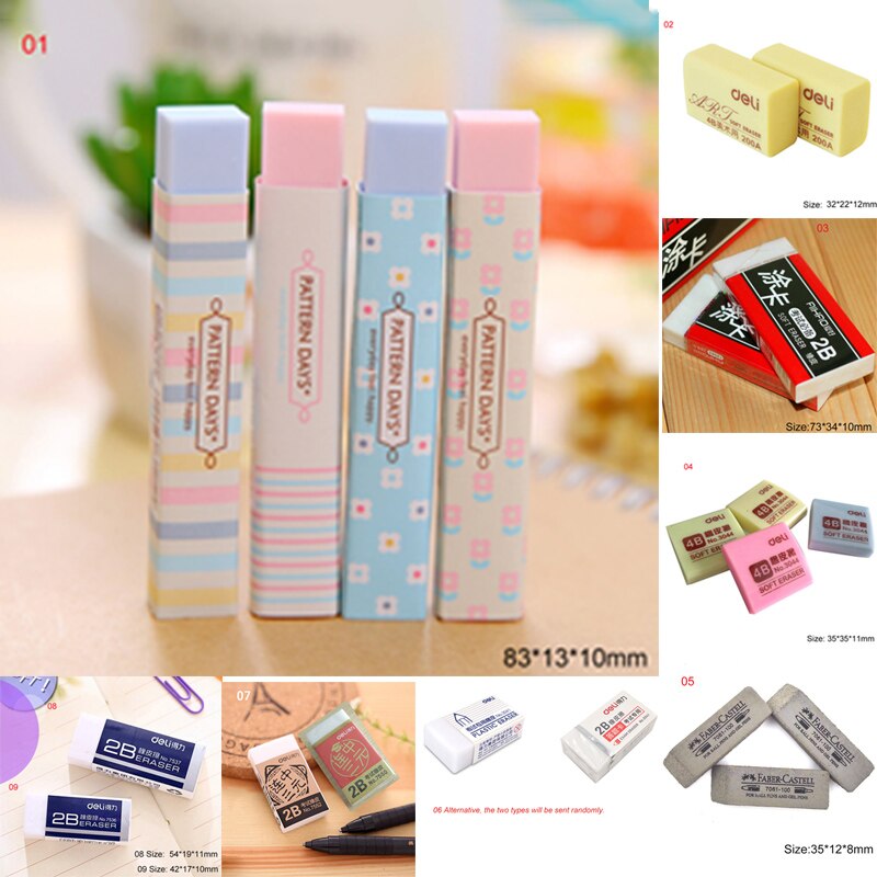 Optional Rubber 4B Eraser 2B Eraser Sketch Drawing... – Vicedeal