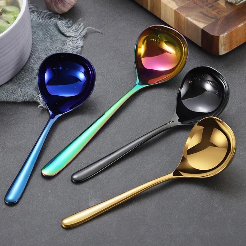 1 Pcs Stainless Steel Spoon Family Soup Spoon Stai... – Vicedeal