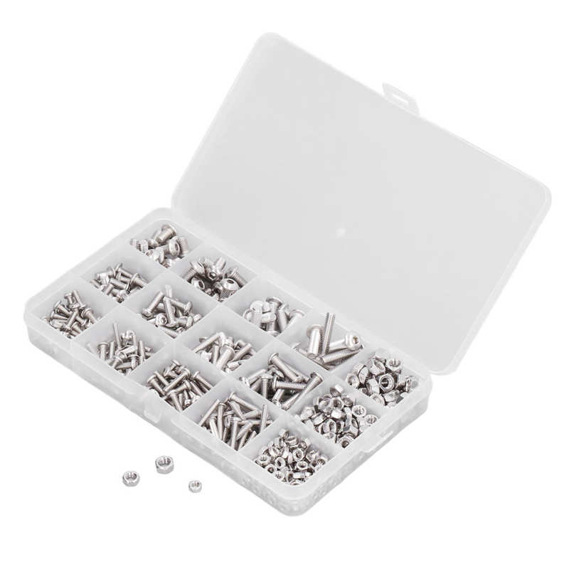 Screw Nut Set Hex Socket Screws Nuts Industrial M3... – Grandado