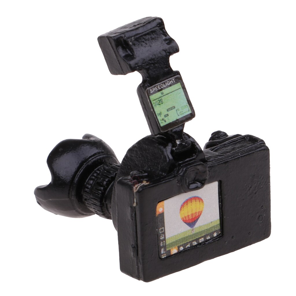 Dollhouse Miniature Detachable SLR Camera Toys 1/1... – Vicedeal