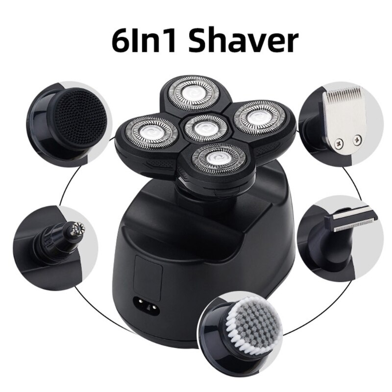 6 in 1 Electric Shavers for Men Bald Head Razors R... – Grandado