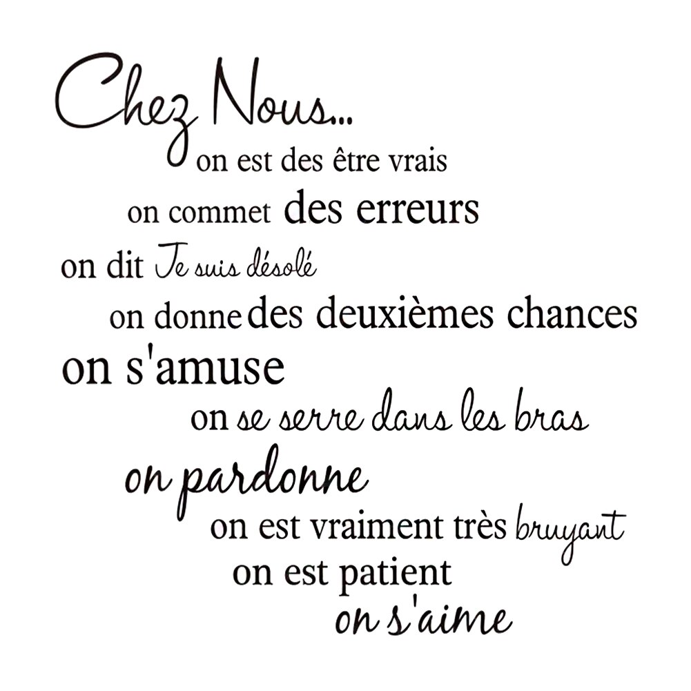 French Wall Sticker Original Aesthetic Living Room... – Grandado