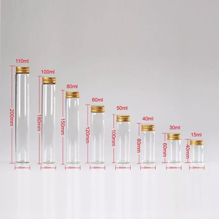 1PCS 15/20/25/30/35/40/50/60/80/110ml Glass Bottle... – Grandado