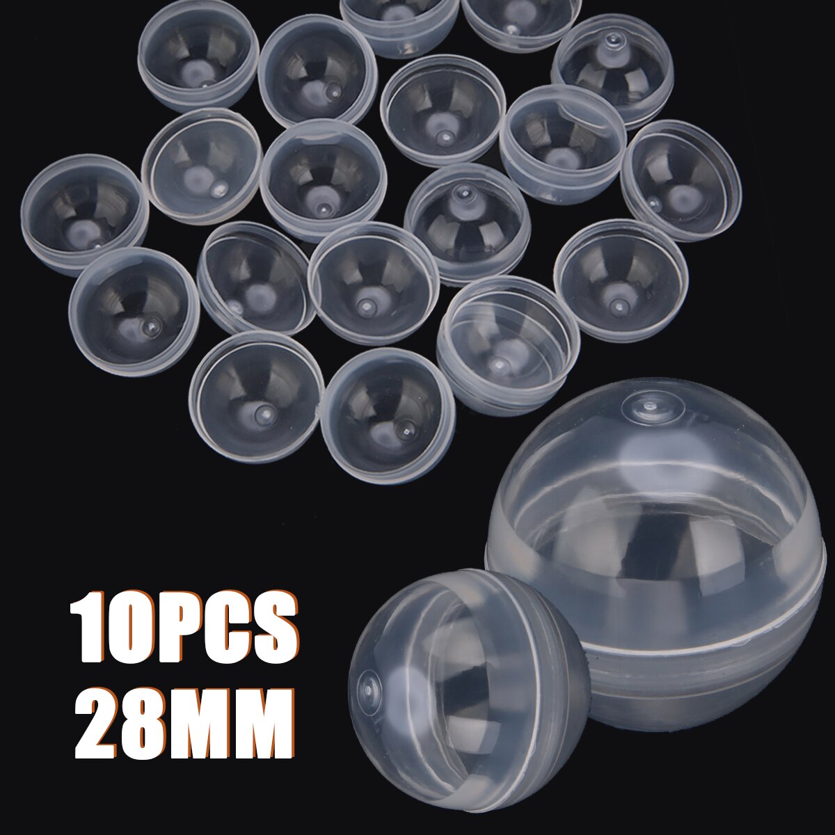 10pcs/pack 28mm Diameter Transparent PP Empty Roun... – Vicedeal