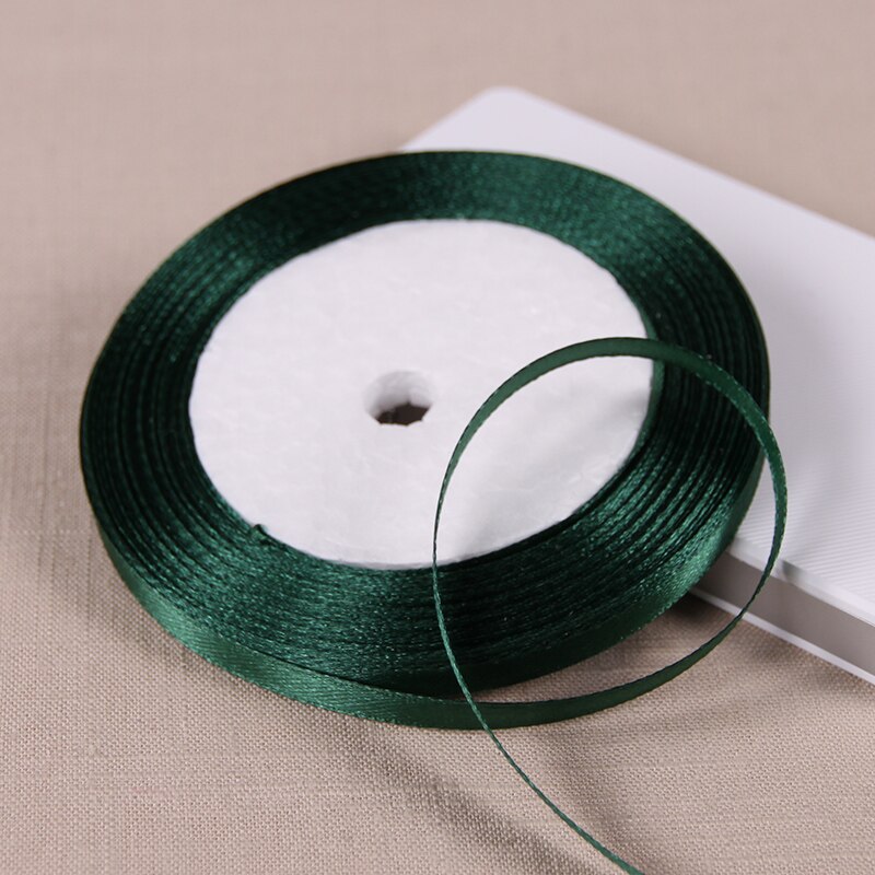 6mm 10mm 15mm 20mm 25mm 40mm 50mm Dark Green Satin... – Grandado