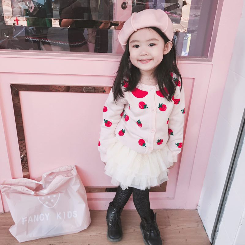 girls cardigans 1-6years girls clothing knit sweat... – Grandado