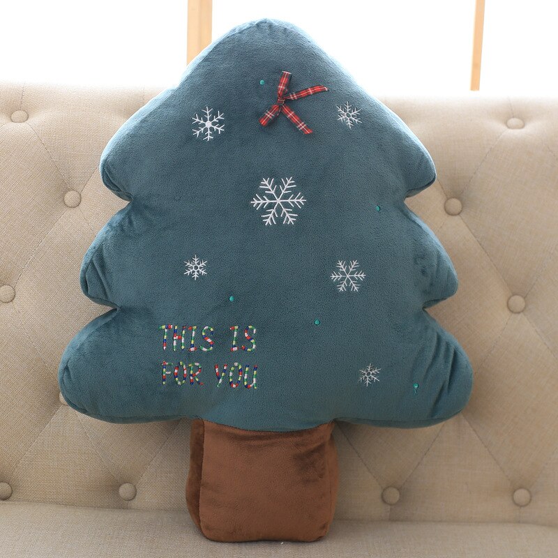 CASEGRACE Green Christmas Tree Cushion Lighted Sof... – Grandado