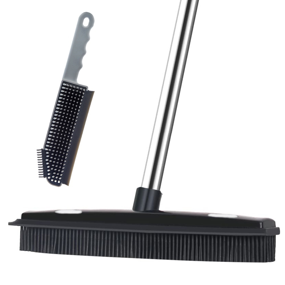 Rubber Broom Pet Hair Remover Set, Fur Remover Bro... – Grandado