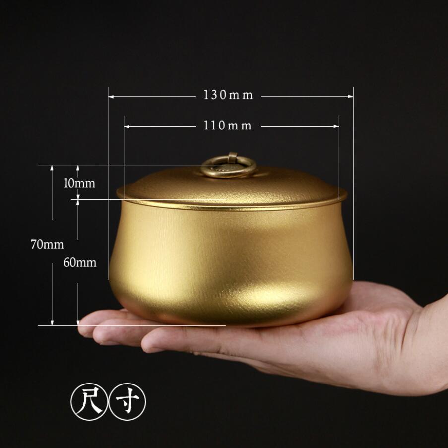 High-grade tea tin small sealed metal can special-... – Grandado
