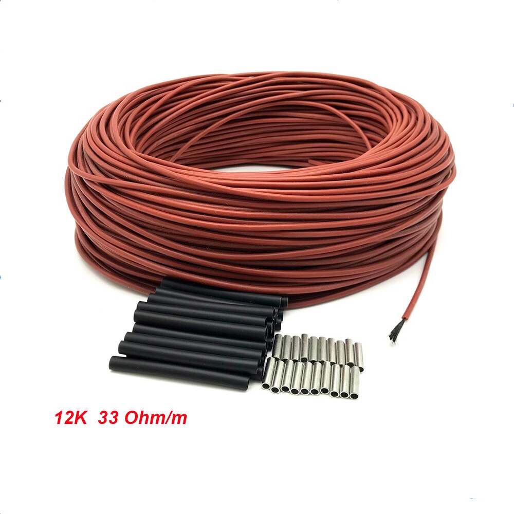 12K 33ohm/m Carbon Fiber Heating Cable 10/15/20/30... – Vicedeal
