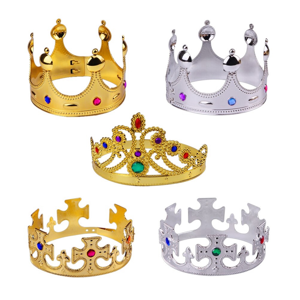 Crown Plastic Plating Diamond Decorated Royal Crow... – Grandado