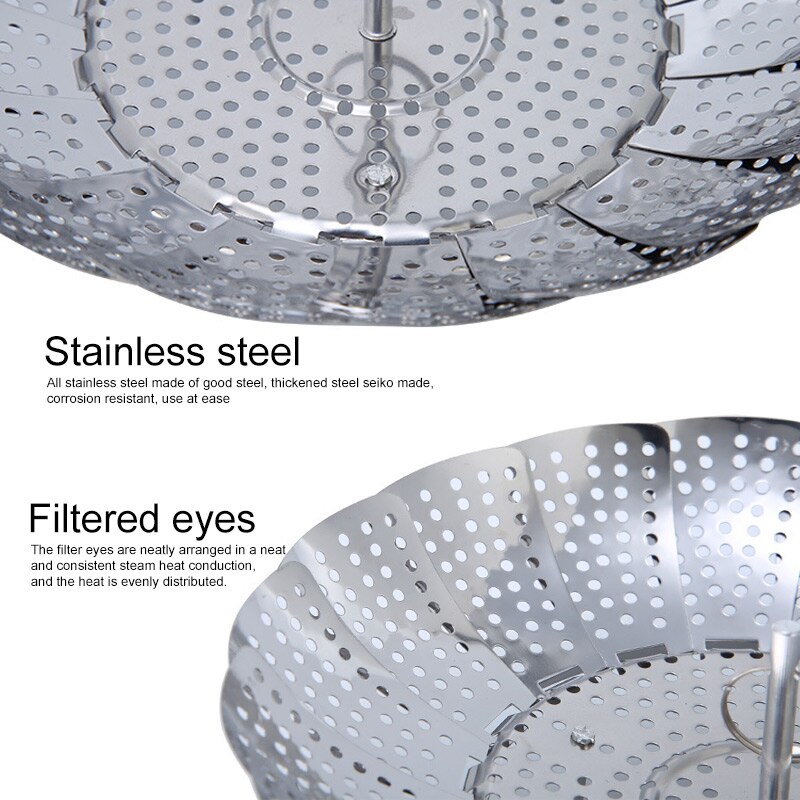 Stainless Steel Steamer Rack Folding Steamer Rack ... – Vicedeal