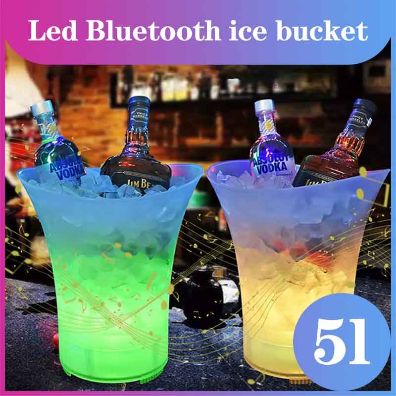 7 Color LED 5L Waterproof Plastic LED Ice Bucket C... – Grandado