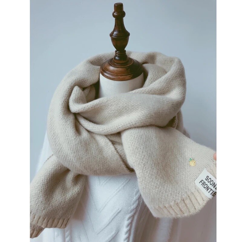 Scienwear Knit Yarn Wool Scarf Women and Mens Soft... – Grandado