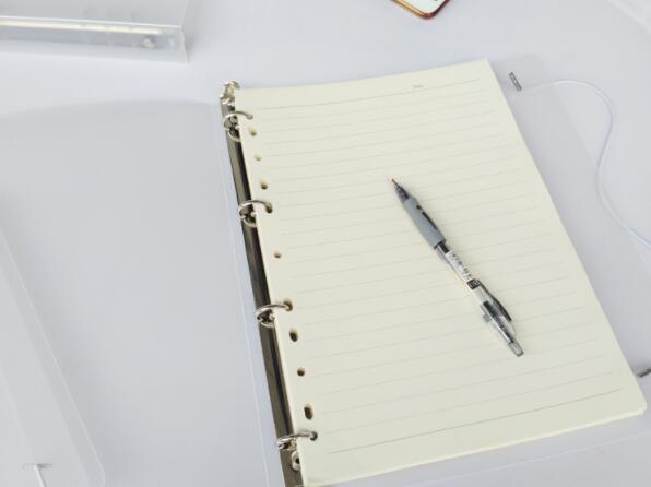 A4 loose-leaf book with transparent plastic cover ... – Vicedeal