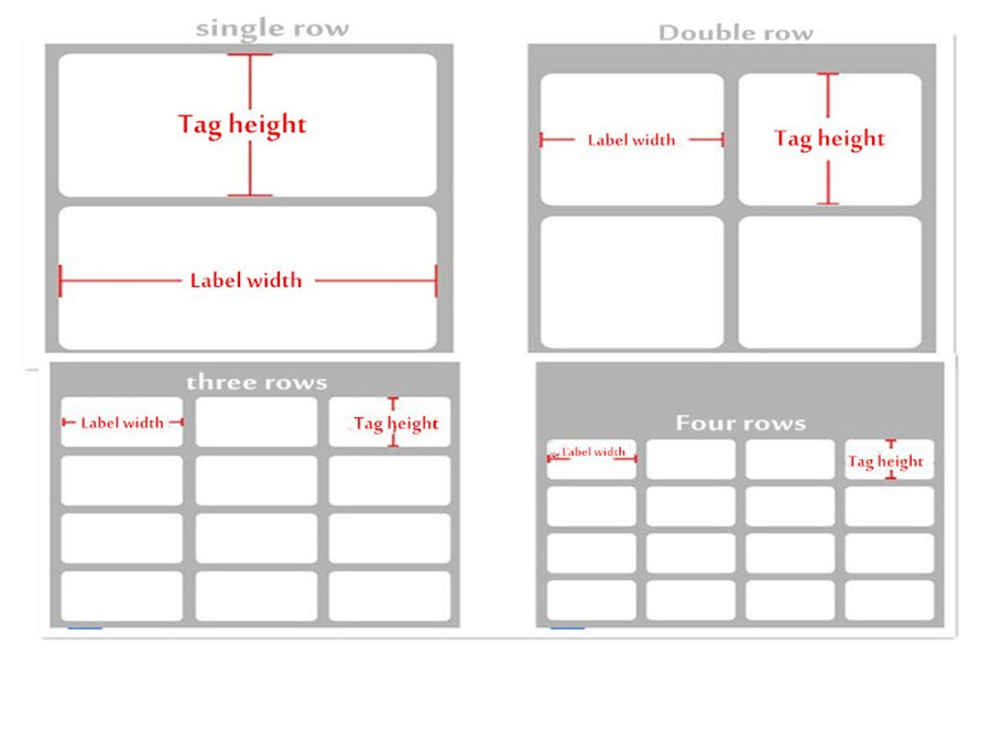 DRVXIN Sub-silber label aufkleber 20mmx10mmx10000 ... – Vicedeal