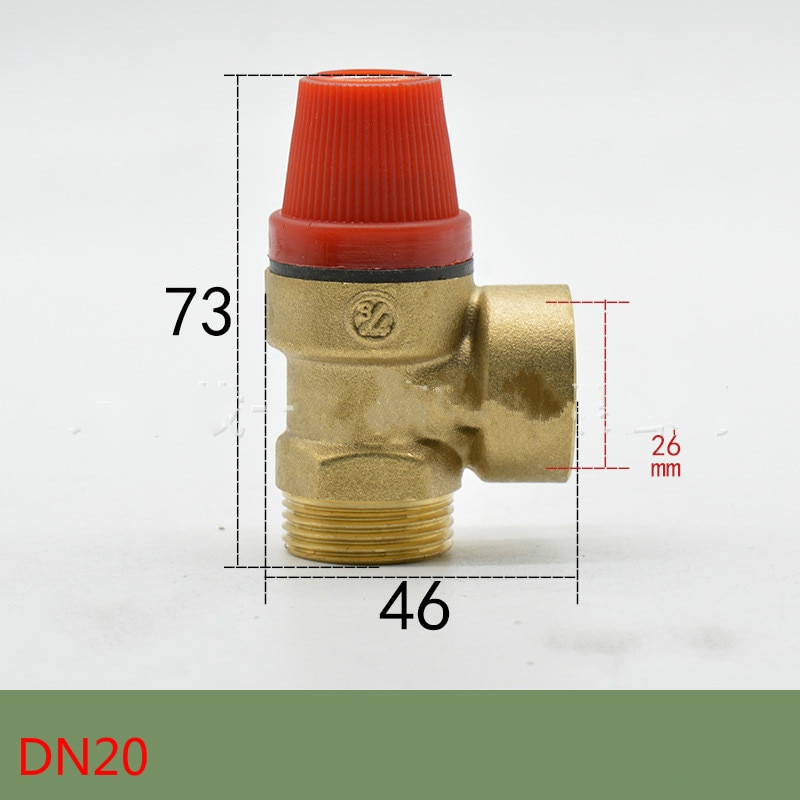 brass valve 1/2" DN15 3/4" DN20 3-10 bar safety va... – Grandado