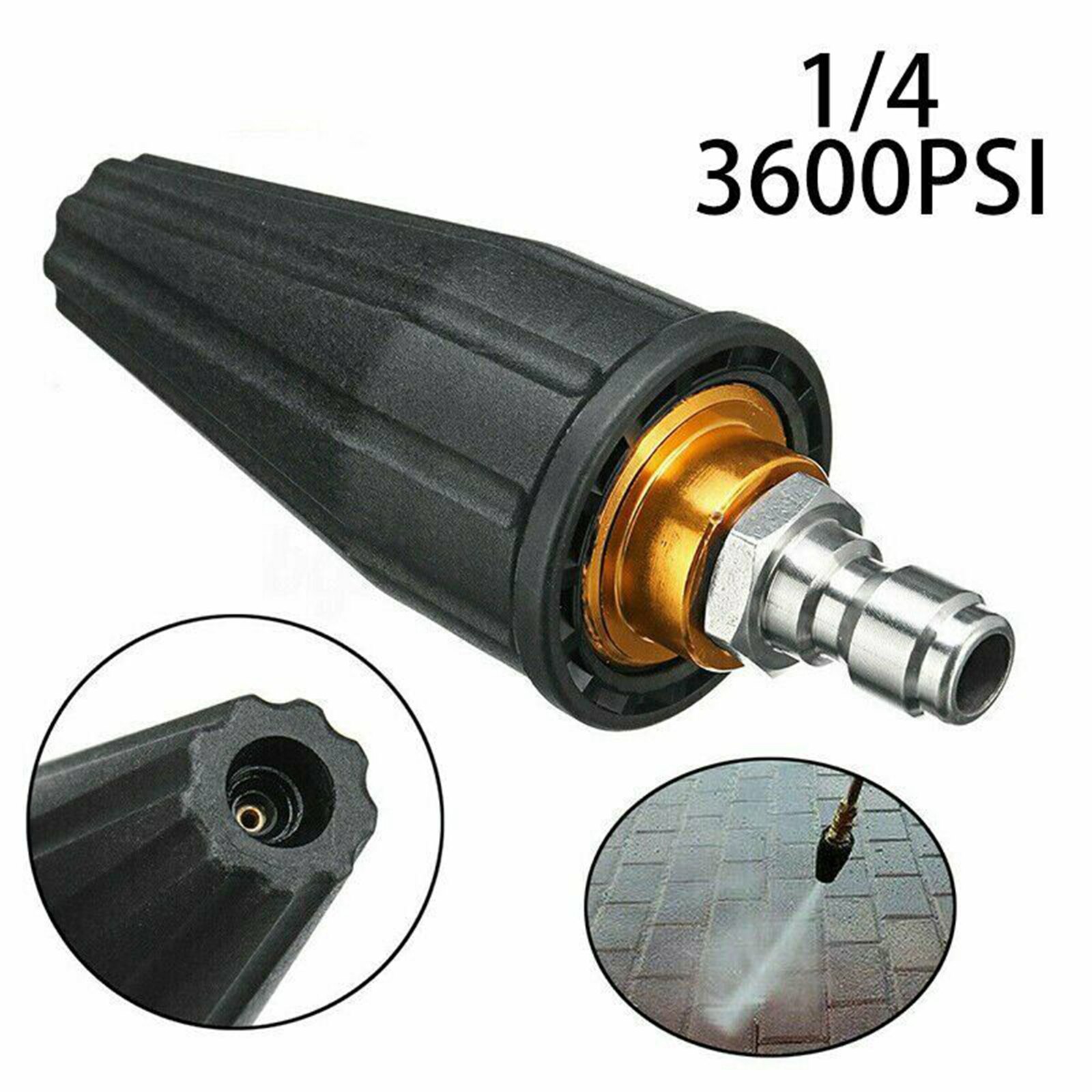 Quick-Connect Turbo Spray Nozzle for Pressure Wash... – Vicedeal