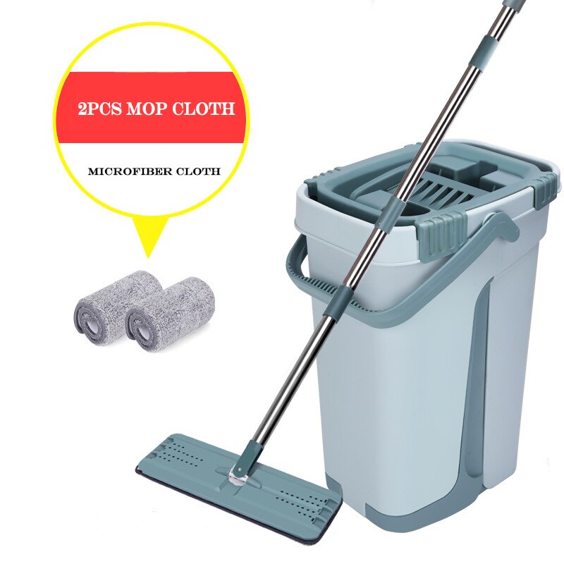 WanjiaLe Magic Automatic Spin Mop With Bucket Avoi... – Grandado