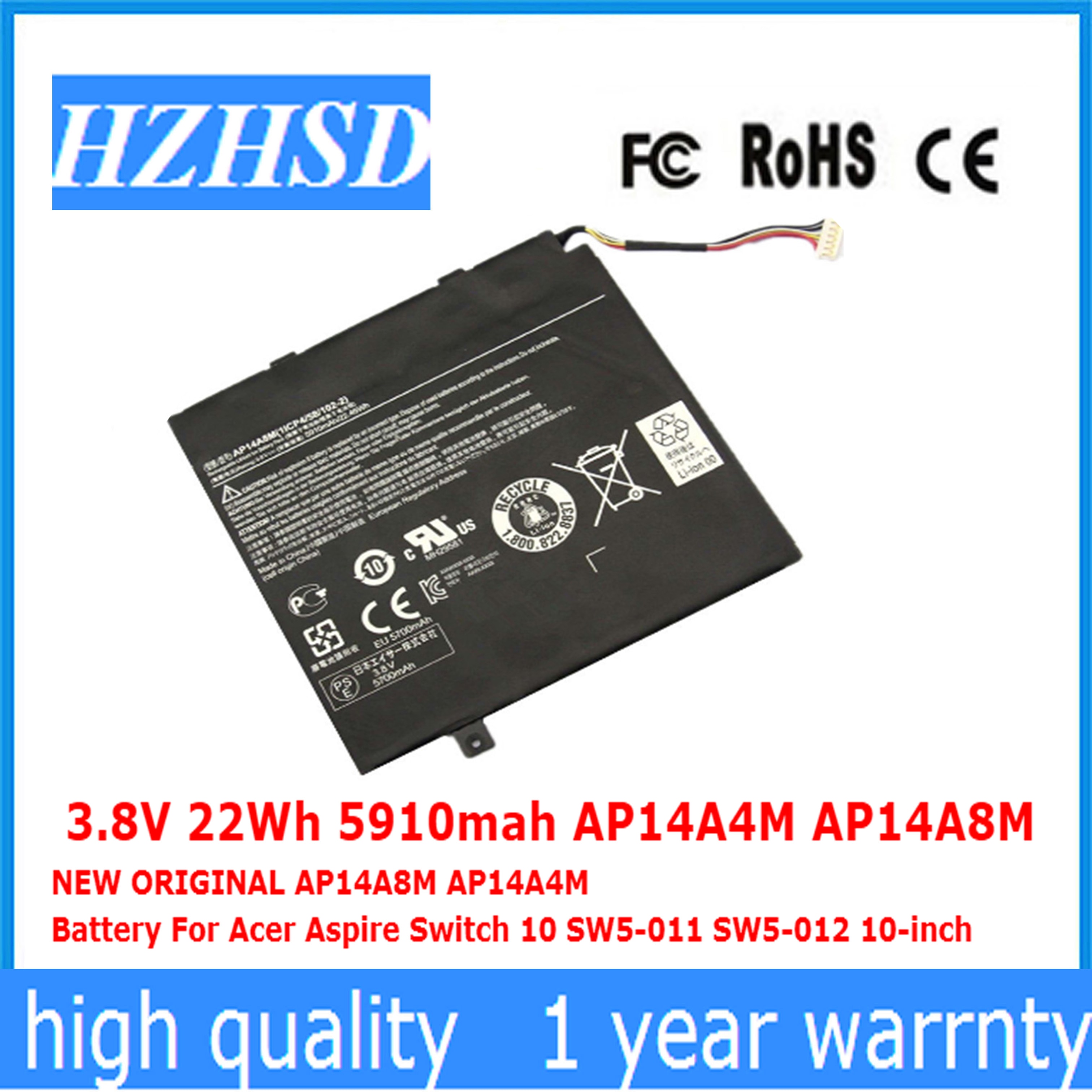 3.8V 22Wh 5910mah AP14A4M AP14A8M ORIGINAL AP14A8M AP14A4M Battery For ...