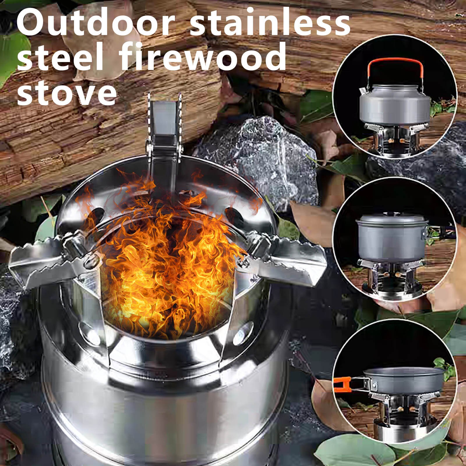 4# Portable Camping Hiking Stove Heater Outdoor Ba... – Grandado