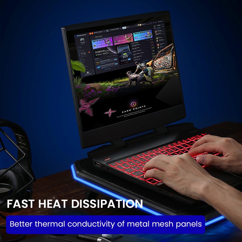 LLANO Within 18inches Gaming Laptop Cooler A Large... – Vicedeal