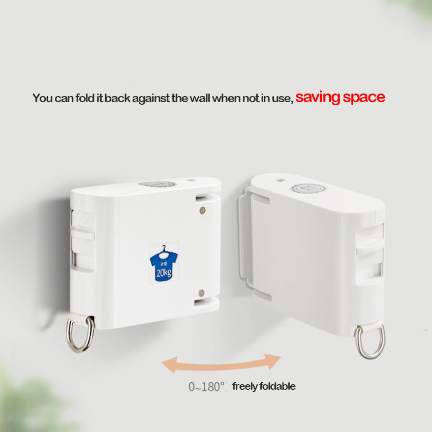 Indoor Invisible Retractable Clothesline Rope with... – Grandado