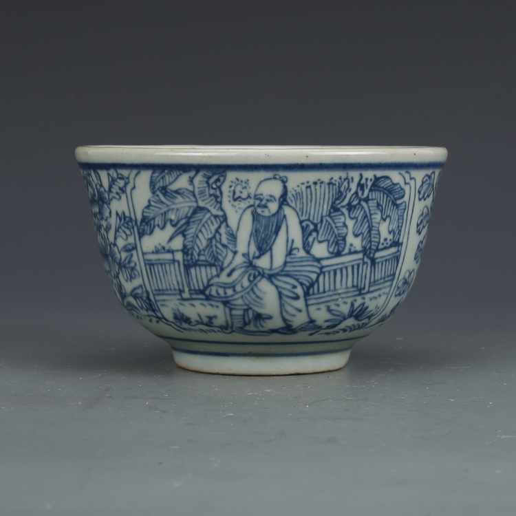 Ming Dynasty Blue And White Figure Ancient People ... – Vicedeal