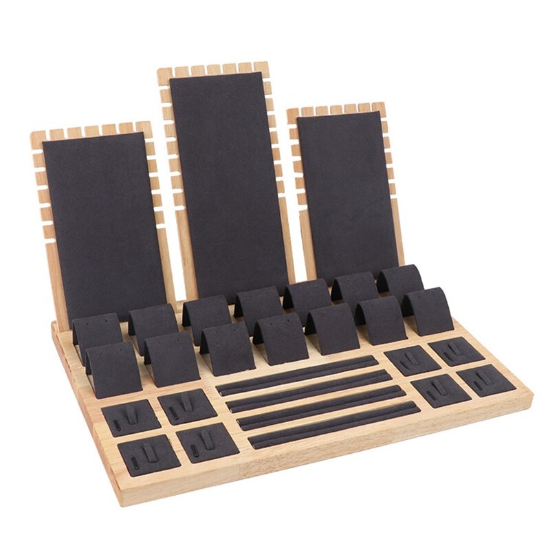 Bamboe Fluwelen Sieraden Scherm Oorbel Stand Oor S... – Vicedeal