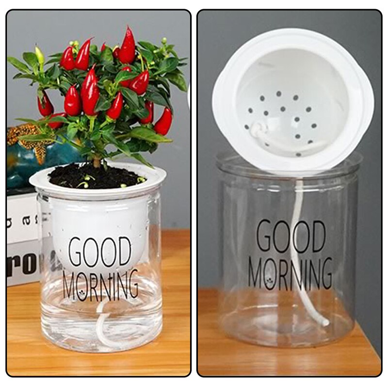Watering Planter Handmade Double Layer Self Wateri... – Vicedeal