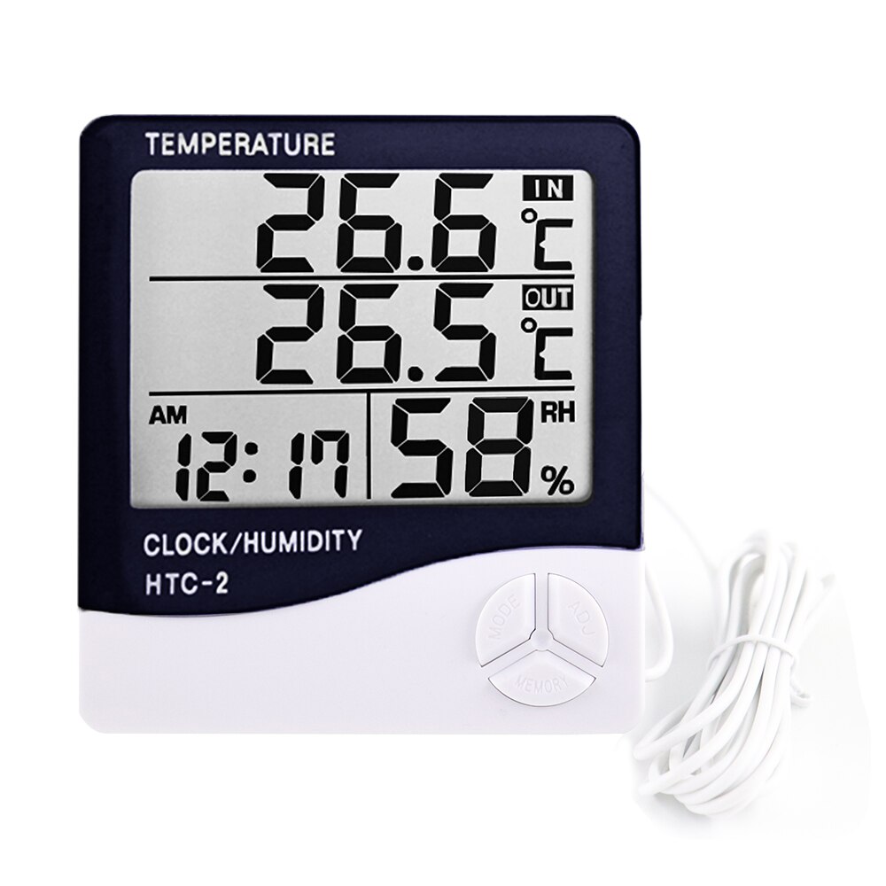 Weather Station HTC-2 HTC-1 Indoor Outdoor Thermom... – Grandado
