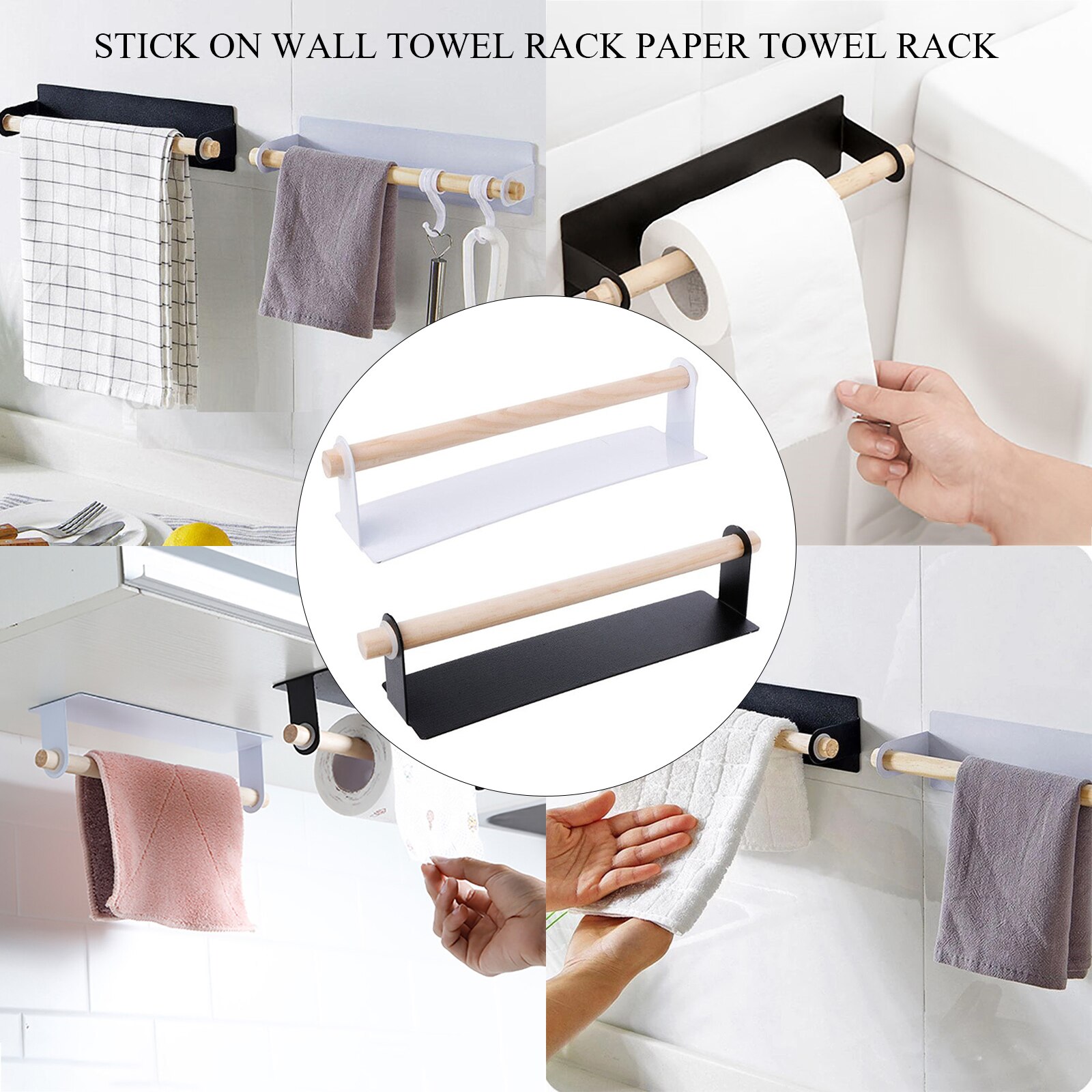 Handdoekhouders Tissue Hanger Zelfklevende Papierr... – Grandado