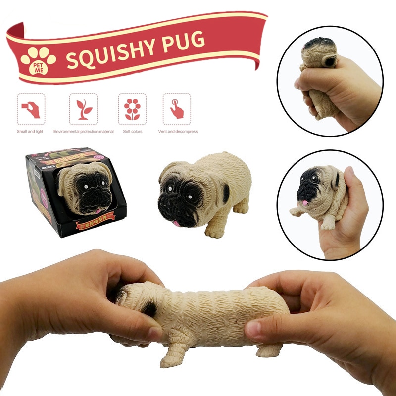 Squishy Toy Lala Pug Decompression Toys Pinch Le P... – Grandado