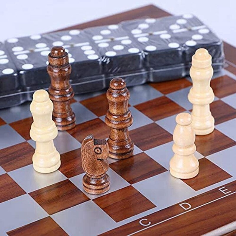 Wooden Chess Playing Cards, Dice, Domino Board Gam... – Vicedeal