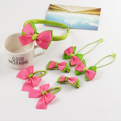 7Pcs/set Kid Girl Infant Baby Headband Bow Flower ... – Vicedeal