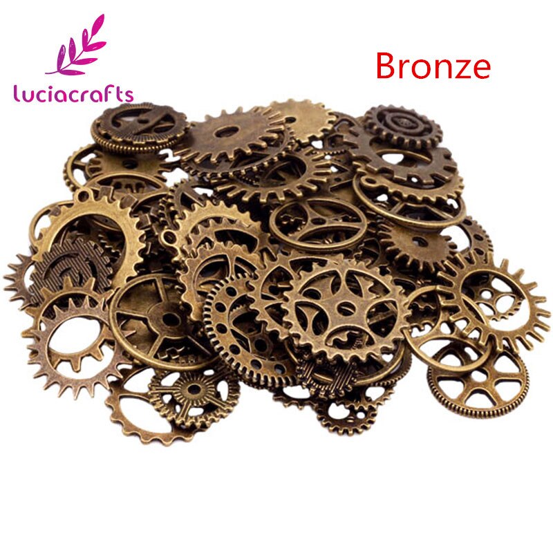 50g/lot Mixed Sizes Mechanical Gears Metal Jewelry... – Vicedeal