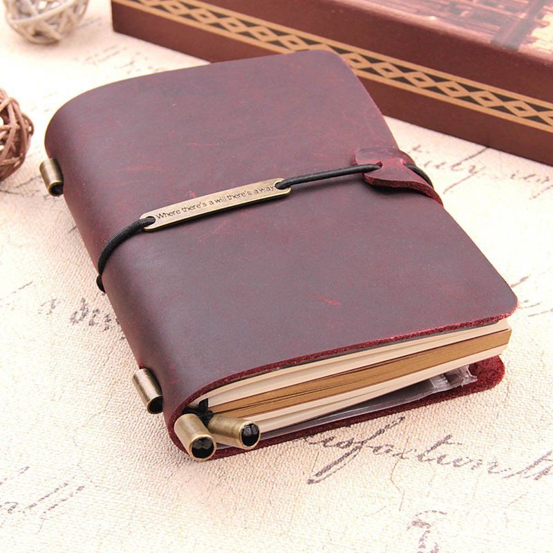 Handmade Traveler's Notebook, Leather Travel Journ... – Vicedeal