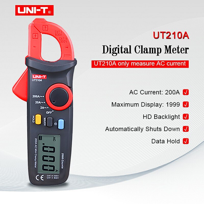Uni-t ut210e true rms mini digital clamp meters a... – Grandado
