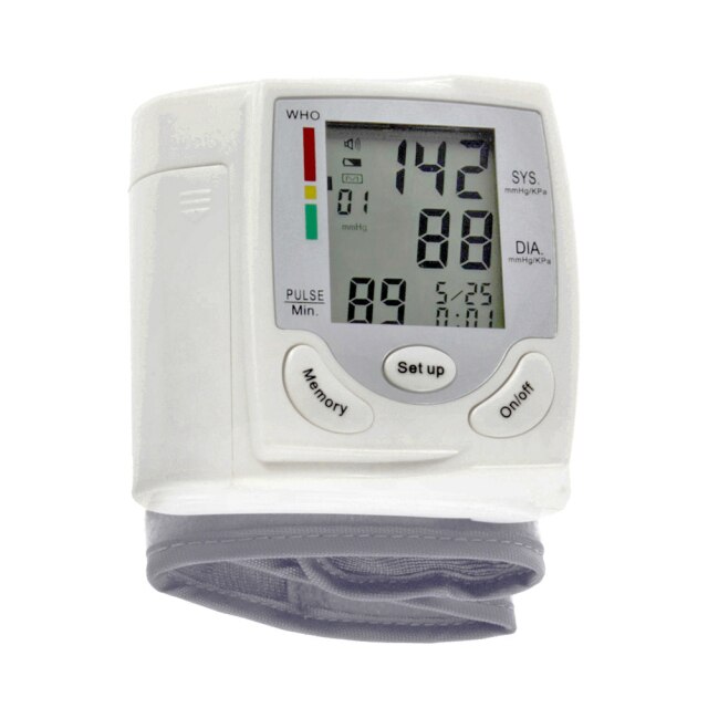 Automatic Digital Wrist Blood Pressure Data Record... – Grandado