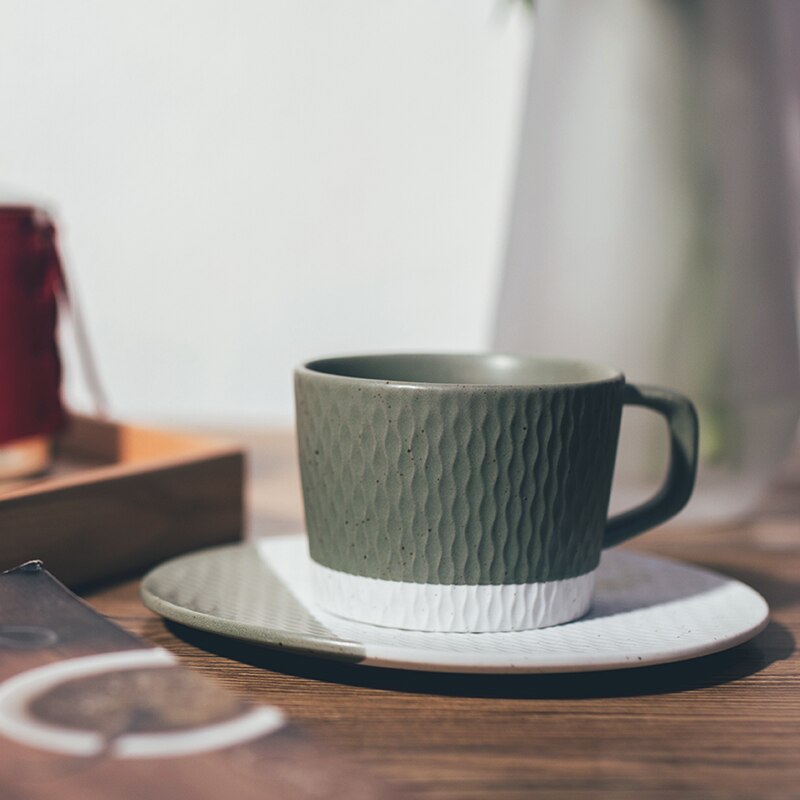 Modern Porcelain Coffee Cup And Saucer Set Travel ... – Vicedeal