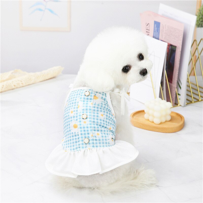 Bonito vestido para perros, falda, vestido para pe... – Grandado
