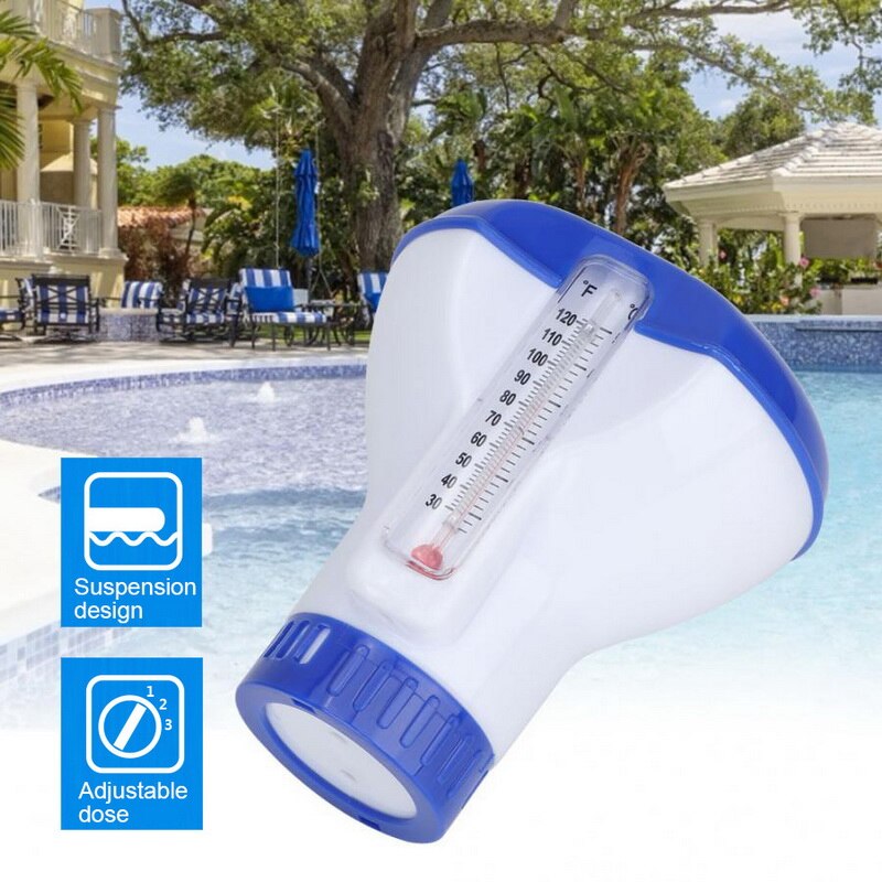 Swimming Pool Chlorine Dispenser Blue and White Do... – Vicedeal