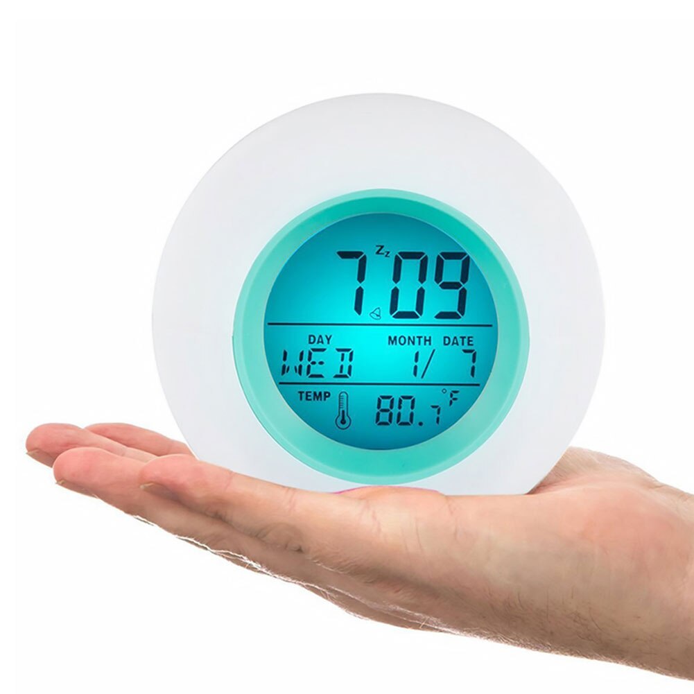 Kids Digitale Wekkers 7 Kleuren Led Change Night L... – Grandado