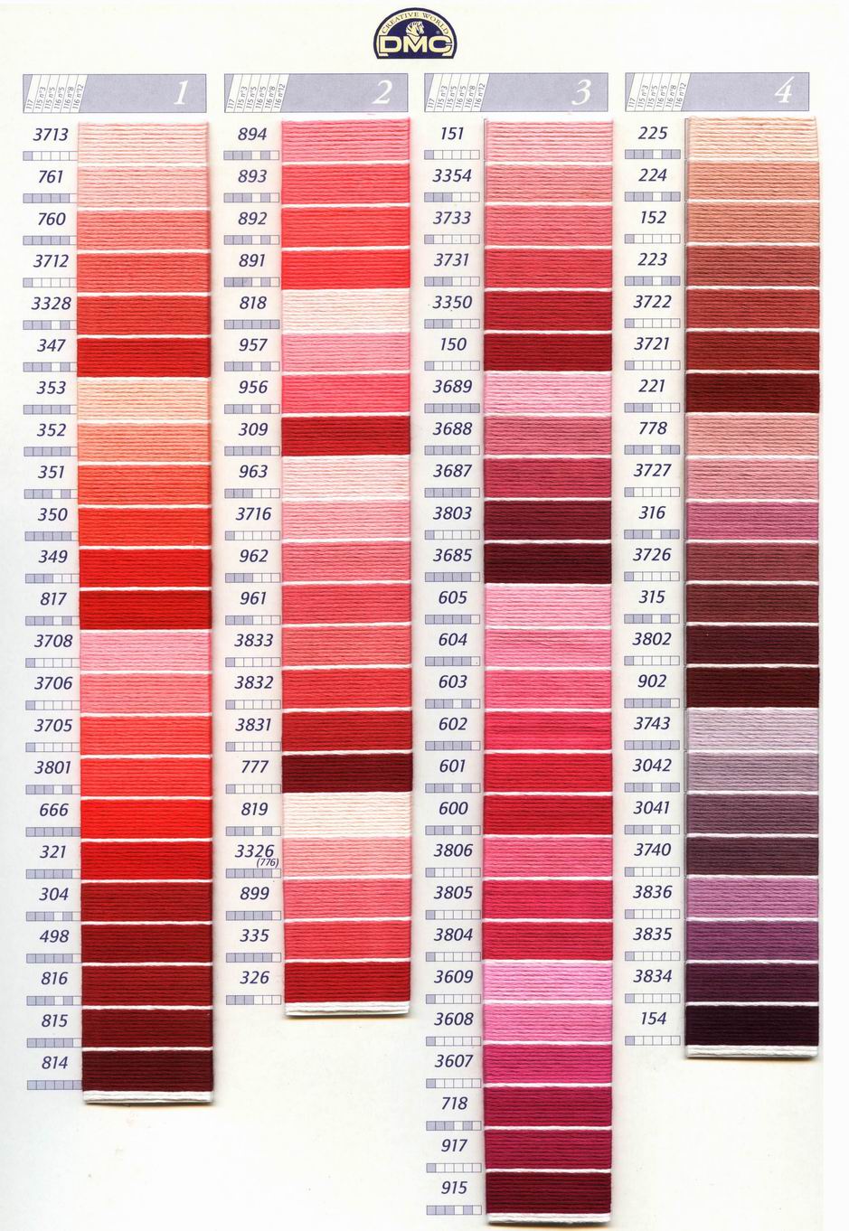 Cxc themen DMC 524-612 Stickerei Zahnseide Sticker... – Grandado