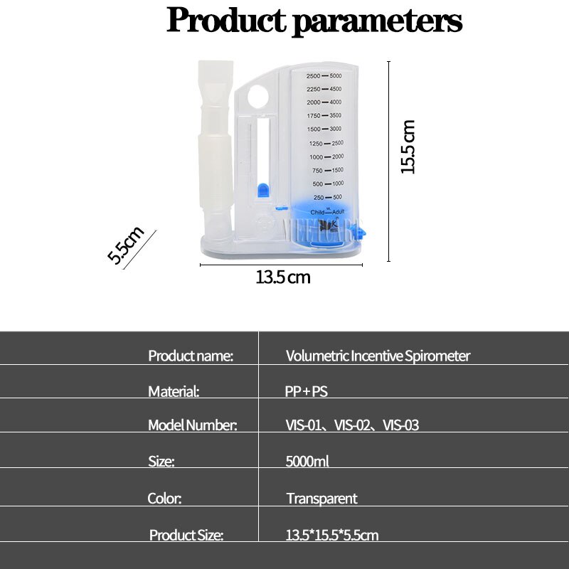 Breathing Trainer Massager Volumetric Incentive Sp... – Grandado