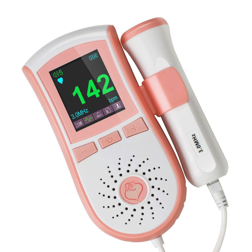 Color LCD Display Pocket Fetal Doppler Prenatal He... – Vicedeal