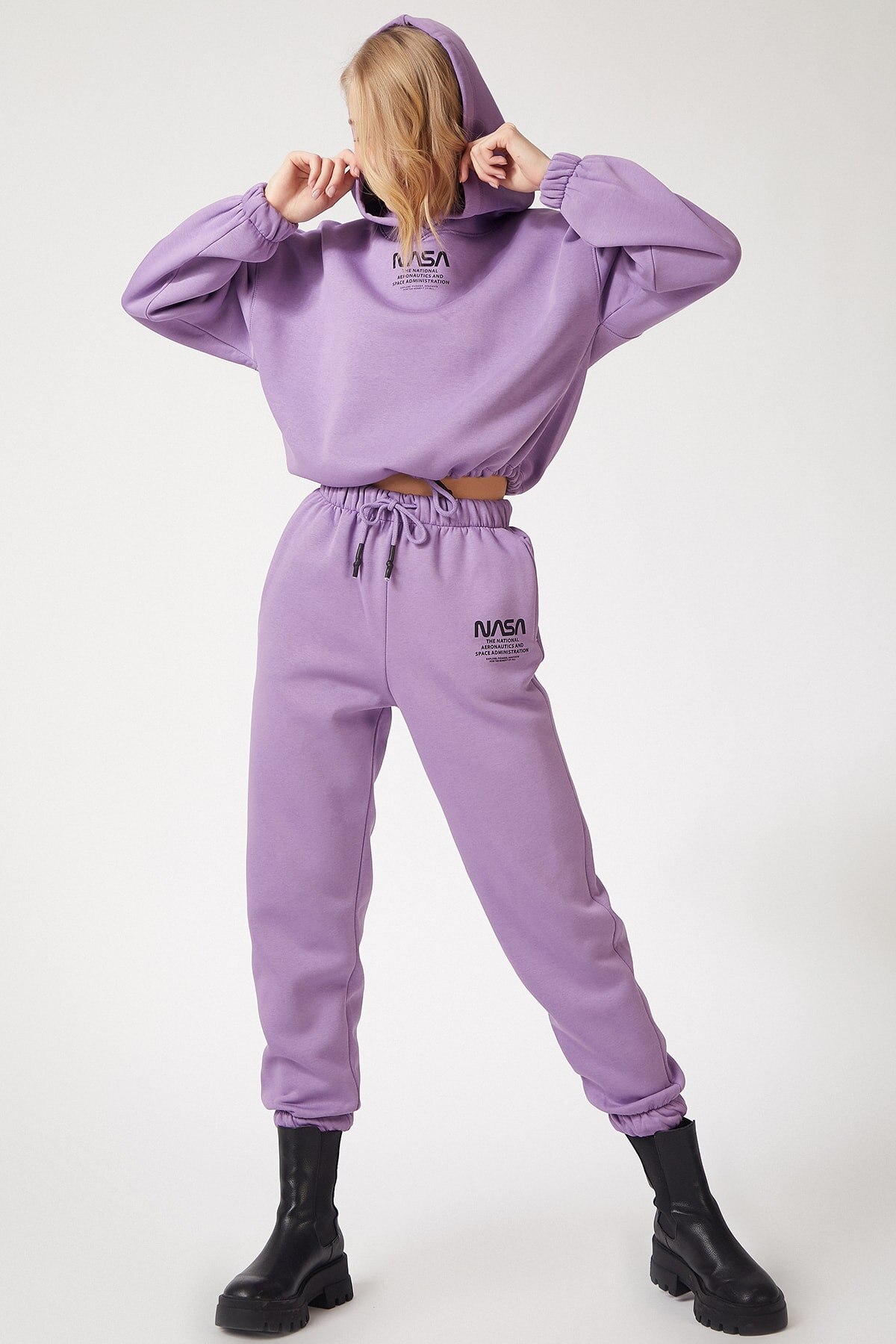 Women Lilac Polarized Printed Tracksuit Set – Grandado