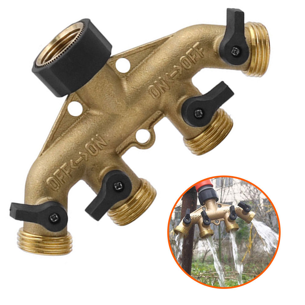 Hose Splitter Tap Garden Hose Splitter Connector 4... – Vicedeal