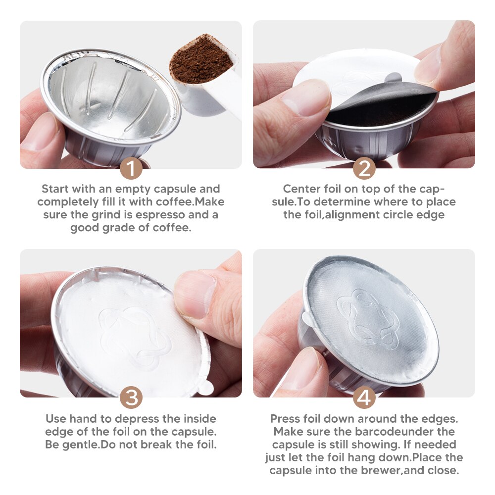 Aluminum Foil Lids For Vertuoline Original Capsule... – Vicedeal